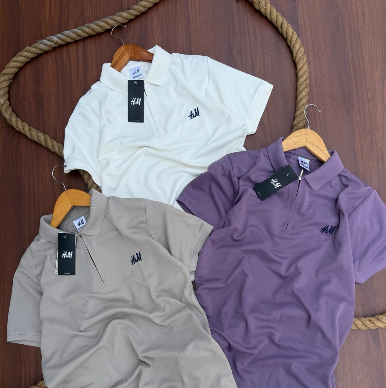 H&M Signature Zip Polo – Minimal Meets Modern Elegance” – Trend Sparkle